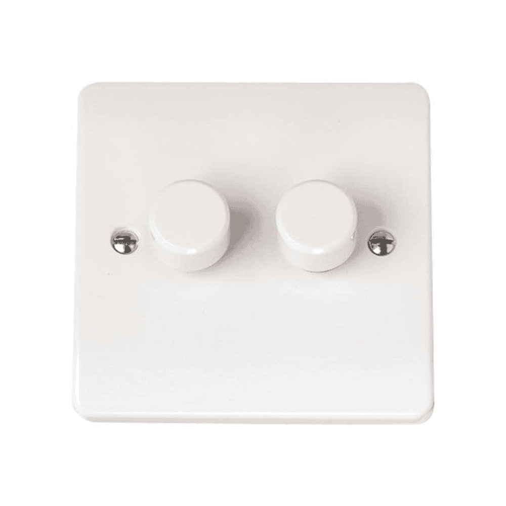 Scolmore Mode 2 Gang 2 Way 250W Dimmer — SM Electrical Supplies - Kirkcaldy