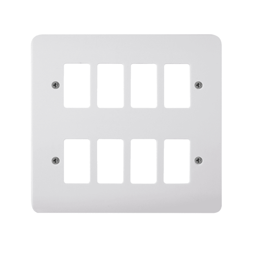Scolmore Click Mode Gridpro 8 Gang Gride Plate — SM Electrical Supplies ...