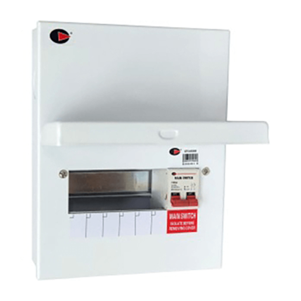 Lewden Metal 6 Way Consumer Unit C/W 63A RCD Mainswitch — SM Electrical ...
