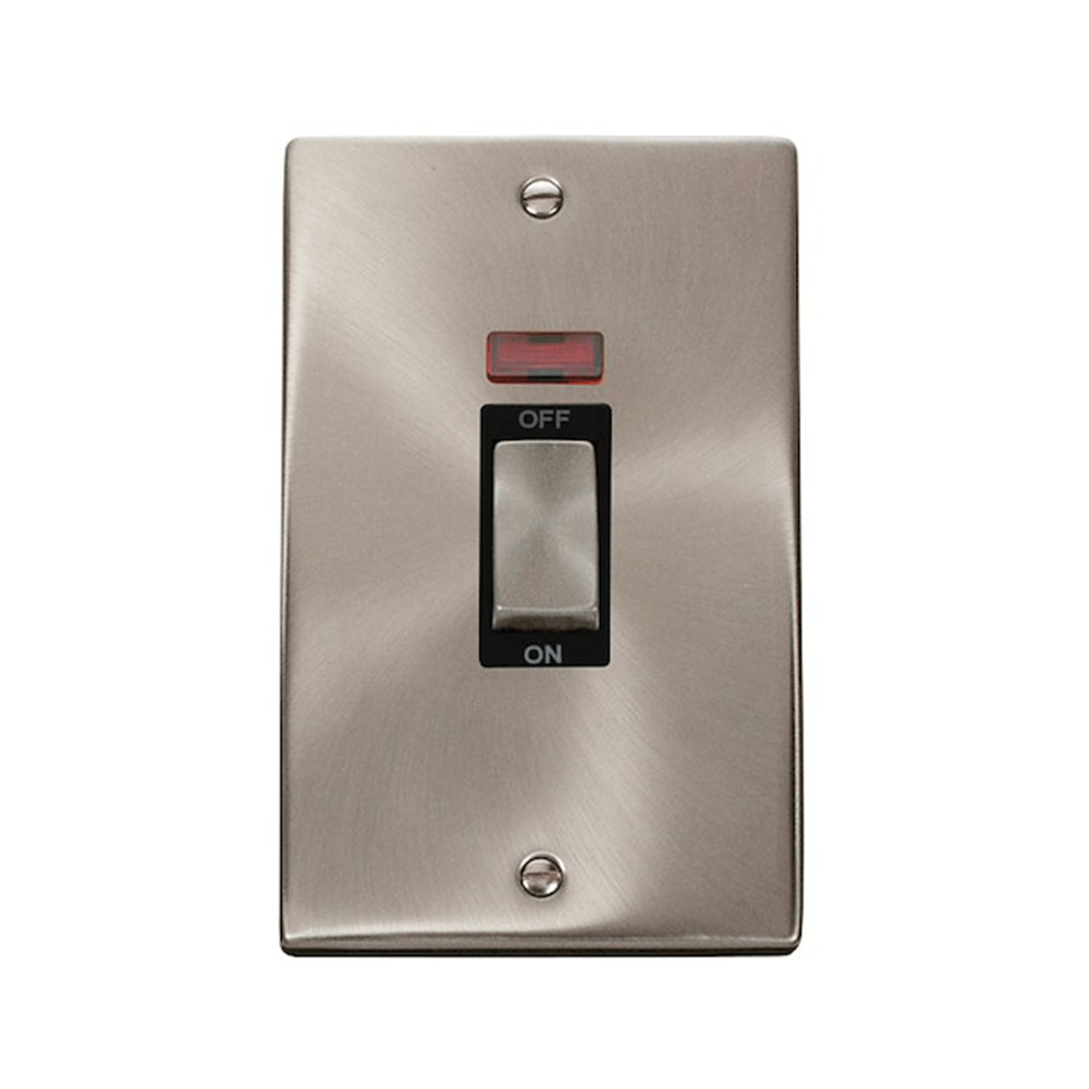 Scolmore Deco Ingot 45A DP Switch & Neon (Black) — SM Electrical ...