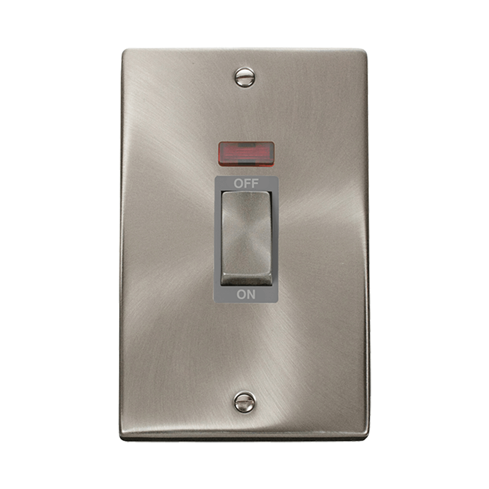 Scolmore Deco Ingot 45A DP Switch & Neon (Grey) — SM Electrical ...